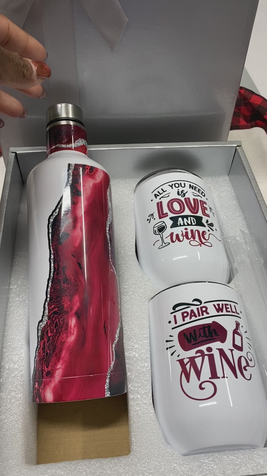 3 Piece Wine Tumbler Gift Set – TJAMM6 CREATIONS